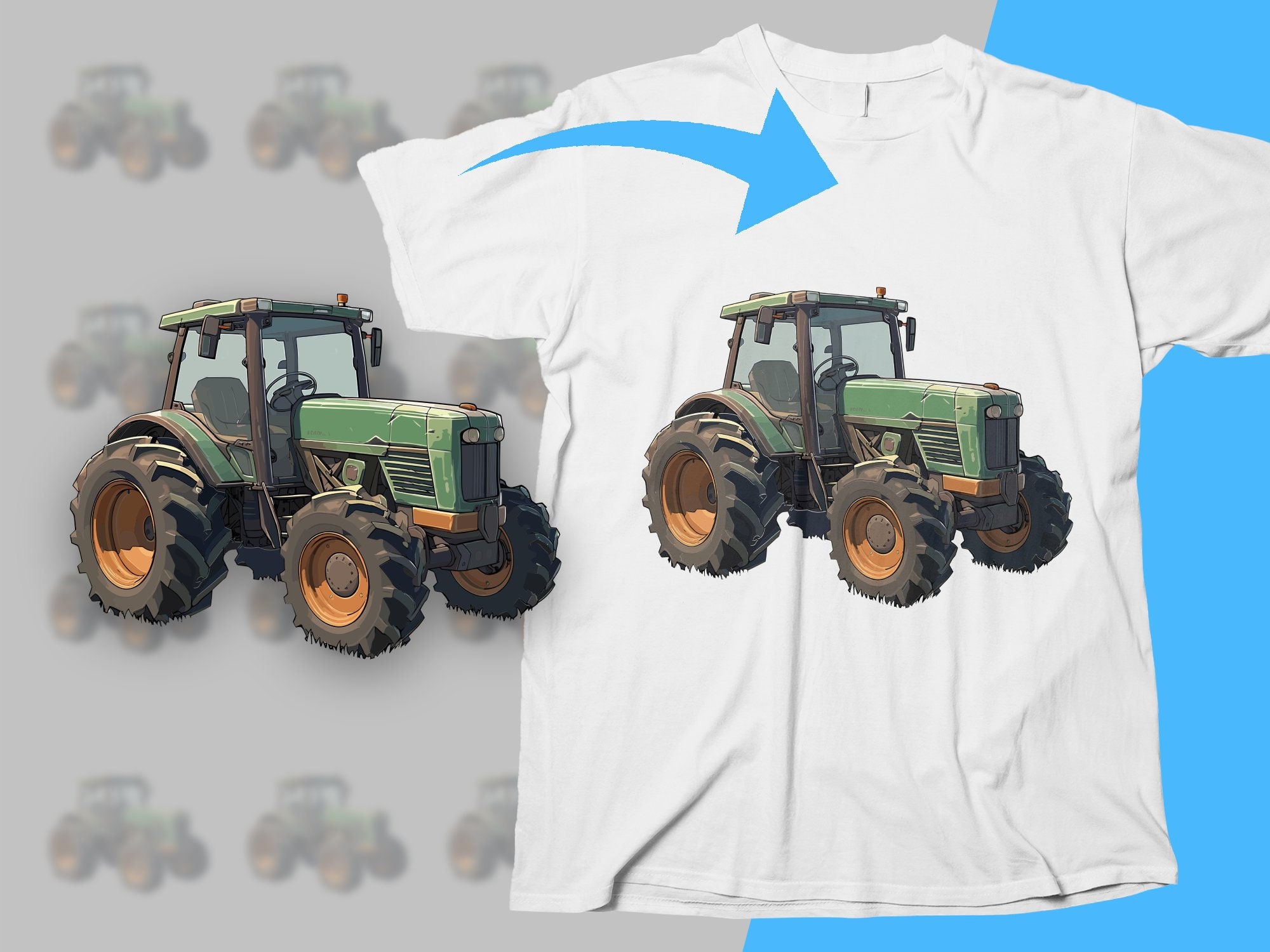 Anime Tractor SVG PNG Eps Commercial Use Clipart Vector - Etsy