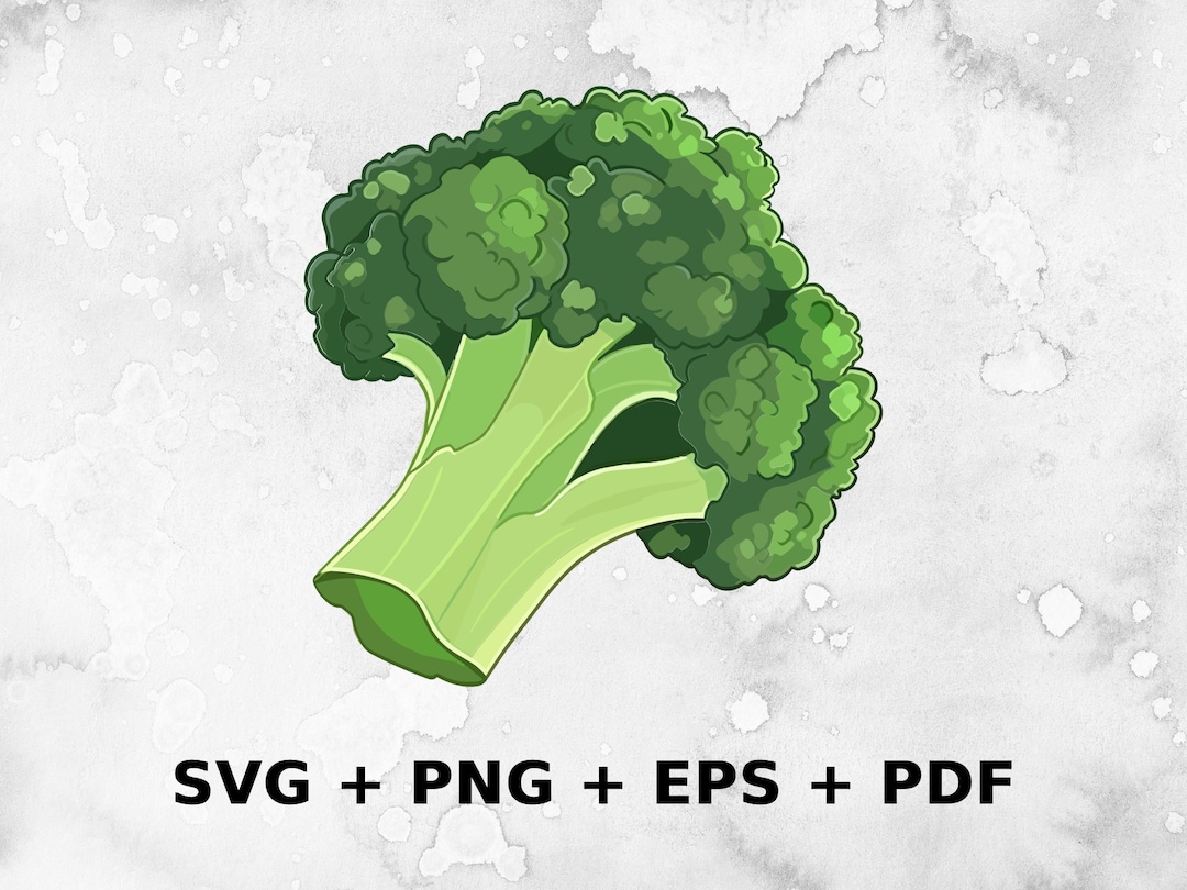 Anime Broccoli SVG PNG Eps, Commercial Use Clipart Vector Graphics for ...