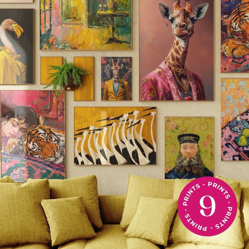 Colorful Animal Prints - Etsy