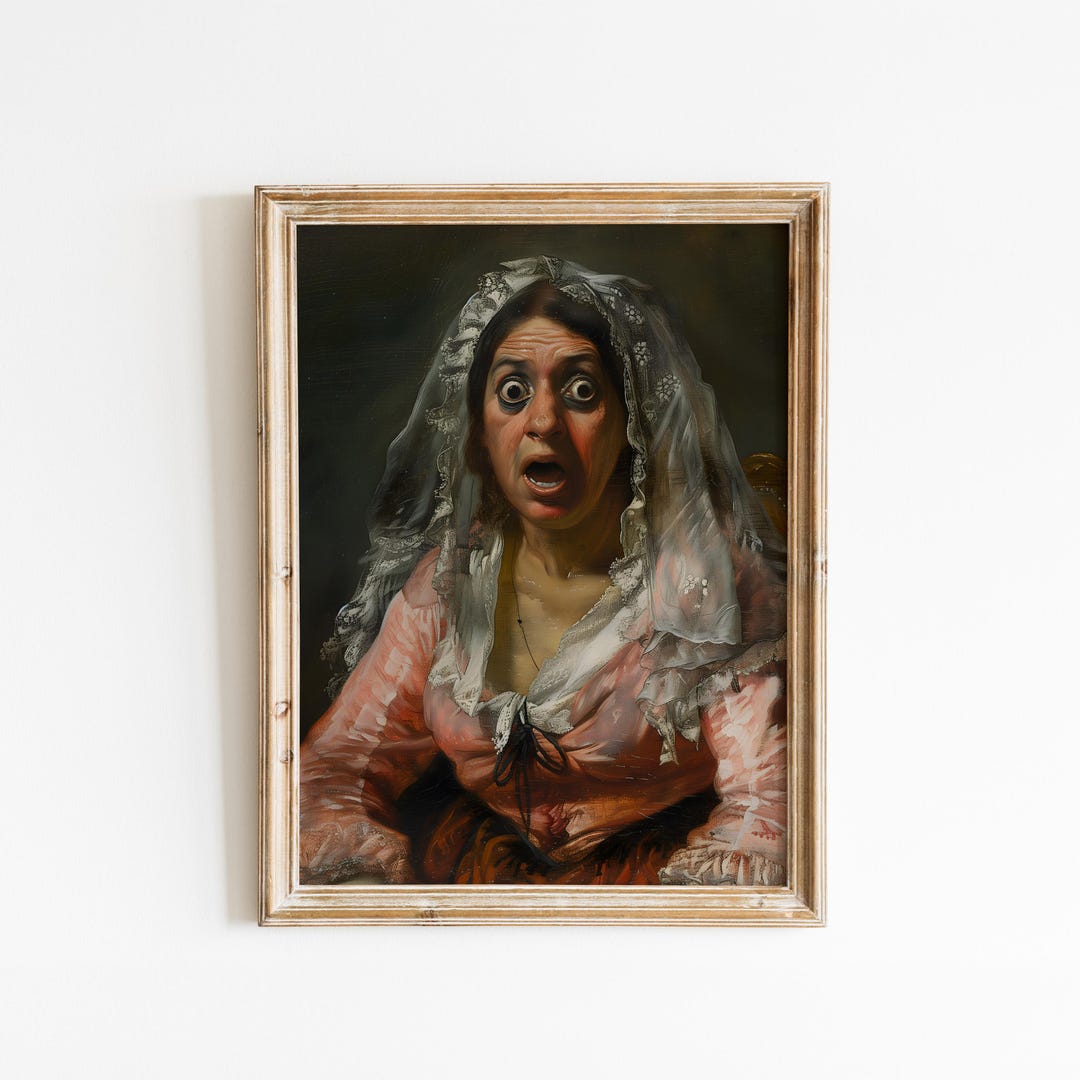 Victorian Gothic Halloween Art - Macabre Spooky Prints, Creepy Pink and ...