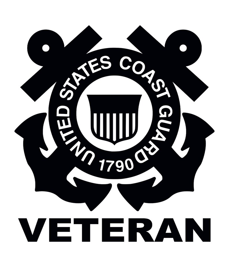 US Coast Guard Veteran Decal - Etsy