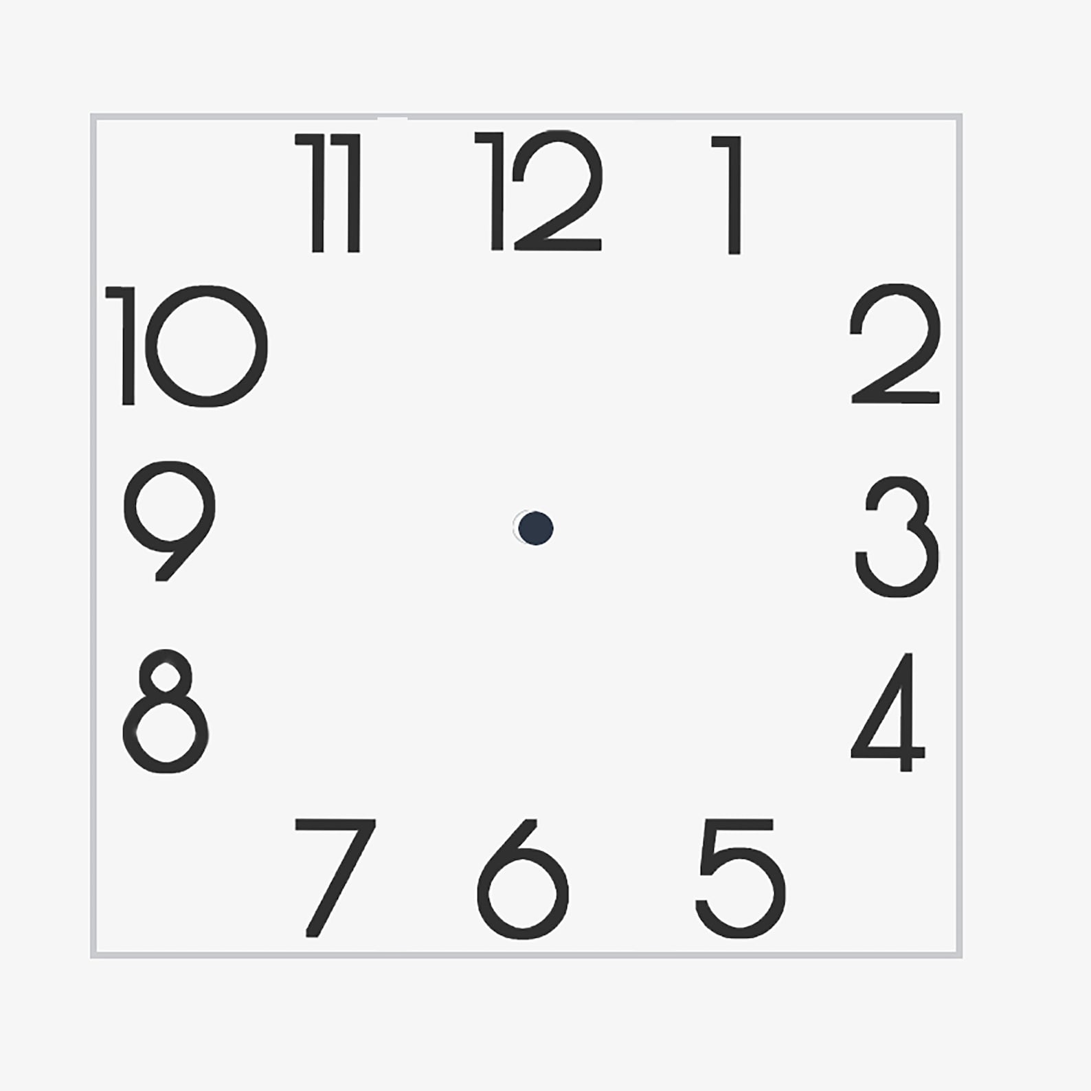 Sign Vinyl DIY Clock Numbers- Square Fit - Etsy