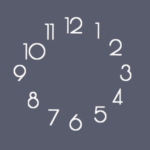 Adhesive Vinyl DIY Clock Numbers - Etsy