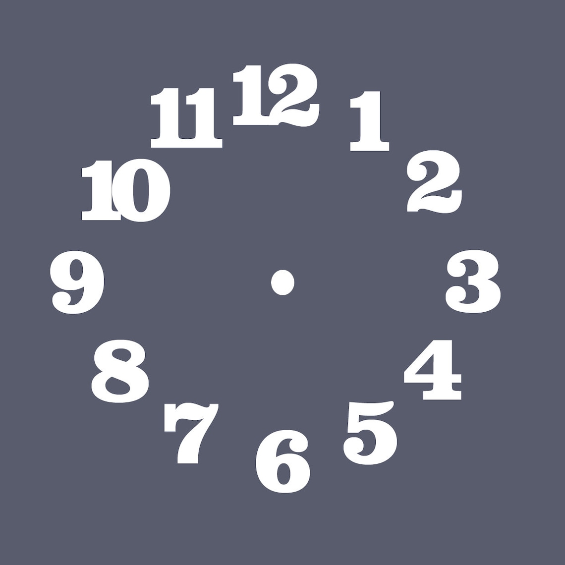 Adhesive Vinyl DIY Classic Clock Numbers - Etsy