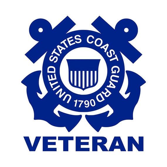 US Coast Guard Veteran Decal - Etsy