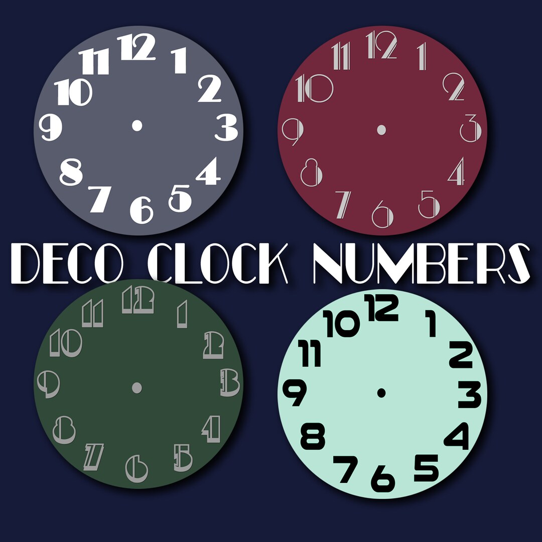 Adhesive Vinyl DIY Deco Style Clock Numbers - Etsy