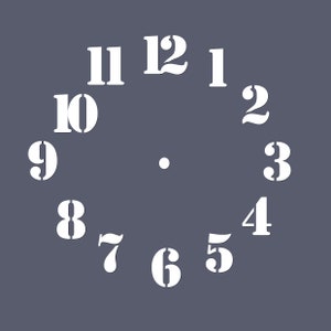 Adhesive Vinyl DIY Classic Clock Numbers - Etsy
