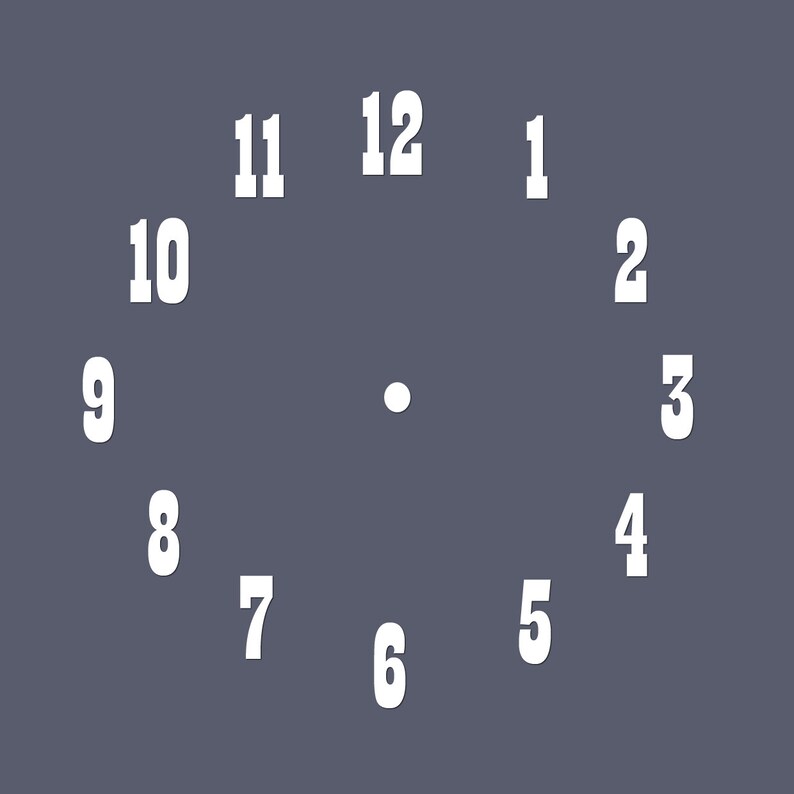 Adhesive Vinyl DIY Classic Clock Numbers - Etsy