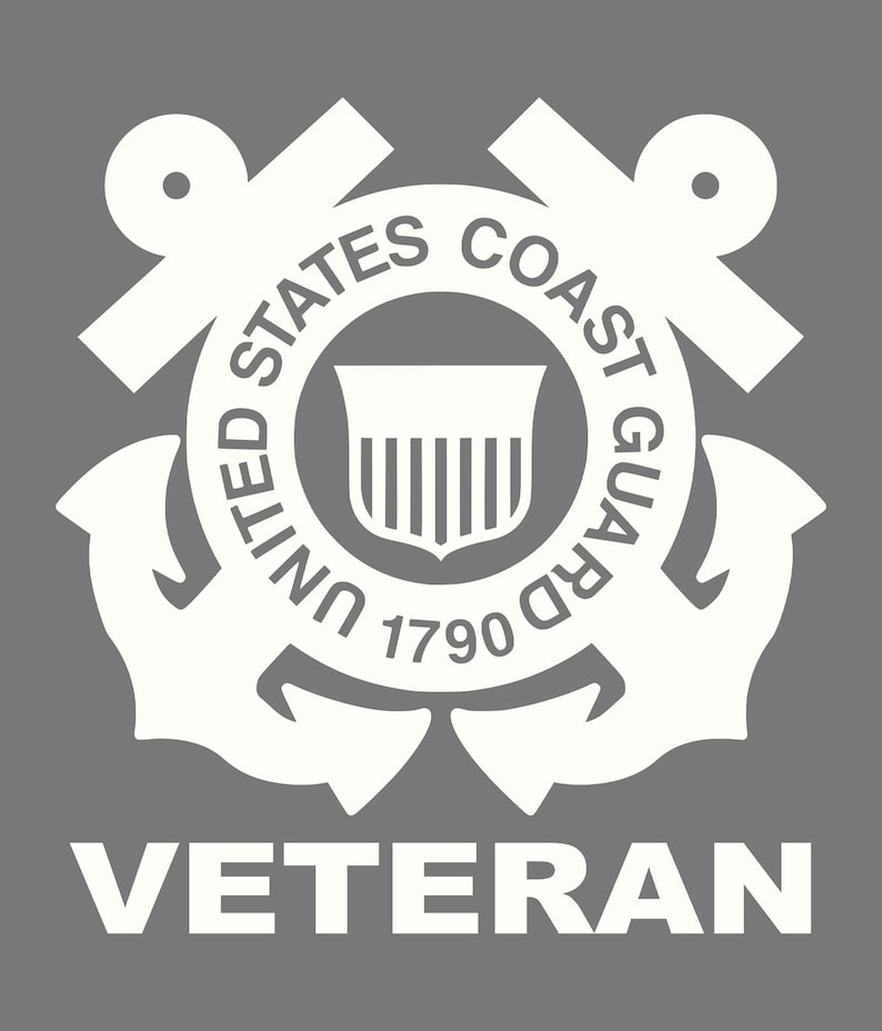 US Coast Guard Veteran Decal - Etsy