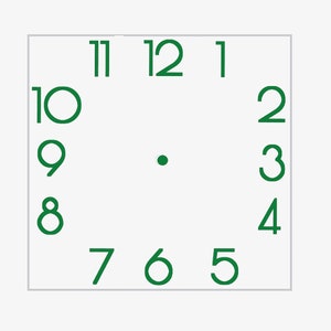 Sign Vinyl DIY Clock Numbers- Square Fit - Etsy