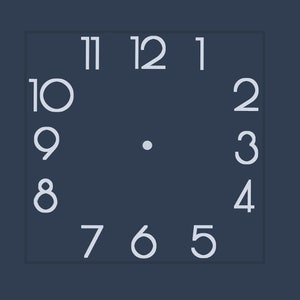 Sign Vinyl DIY Clock Numbers- Square Fit - Etsy