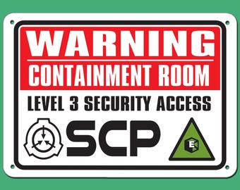 Scp Sign - Etsy