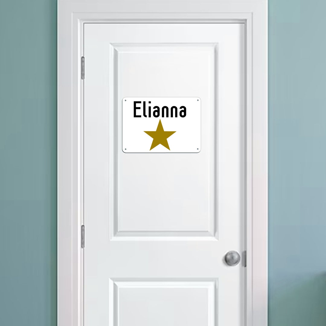 Star Dressing Room Door Sign-personalized, 7x10 - Etsy