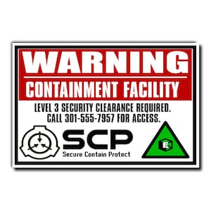 Aluminum SCP Facility Warning Sign - Etsy