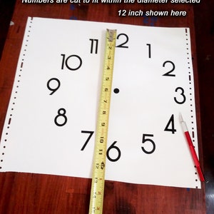 Adhesive Vinyl DIY Clock Numbers - Etsy