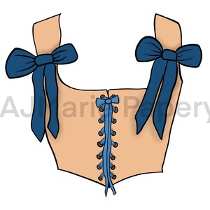 Elegant Corset Sticker Set: Vintage-inspired Digital Downloads for Chic ...