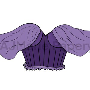 Elegant Corset Sticker Set: Vintage-inspired Digital Downloads for Chic ...