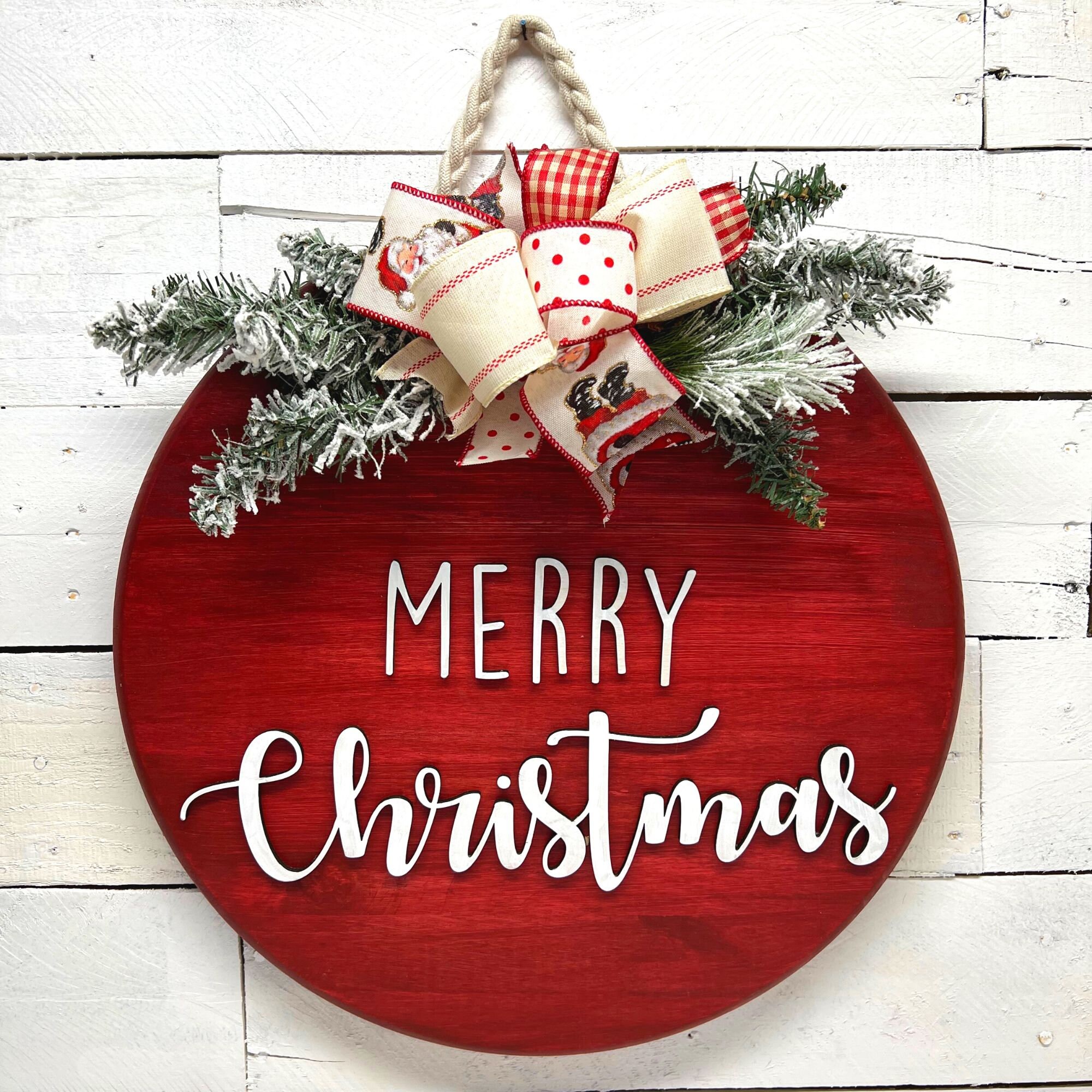Front Door Sign Welcome Sign Door Hanger Christmas Door - Etsy
