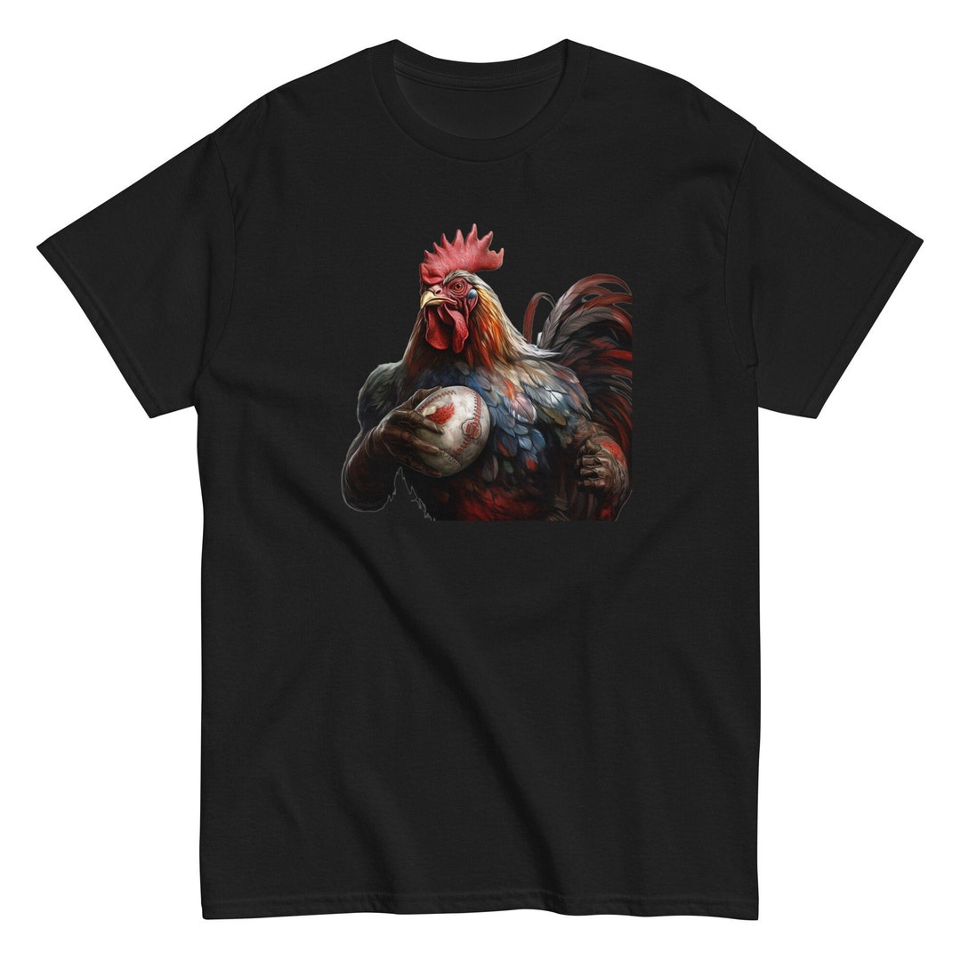 Men's Rugby T-shirt Rooster Rugby Ball - Etsy UK