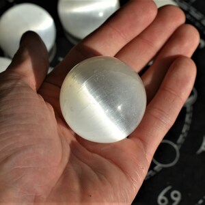Selenite Sphere Crystal Ball | Selenite Crystal Energy Sphere ...
