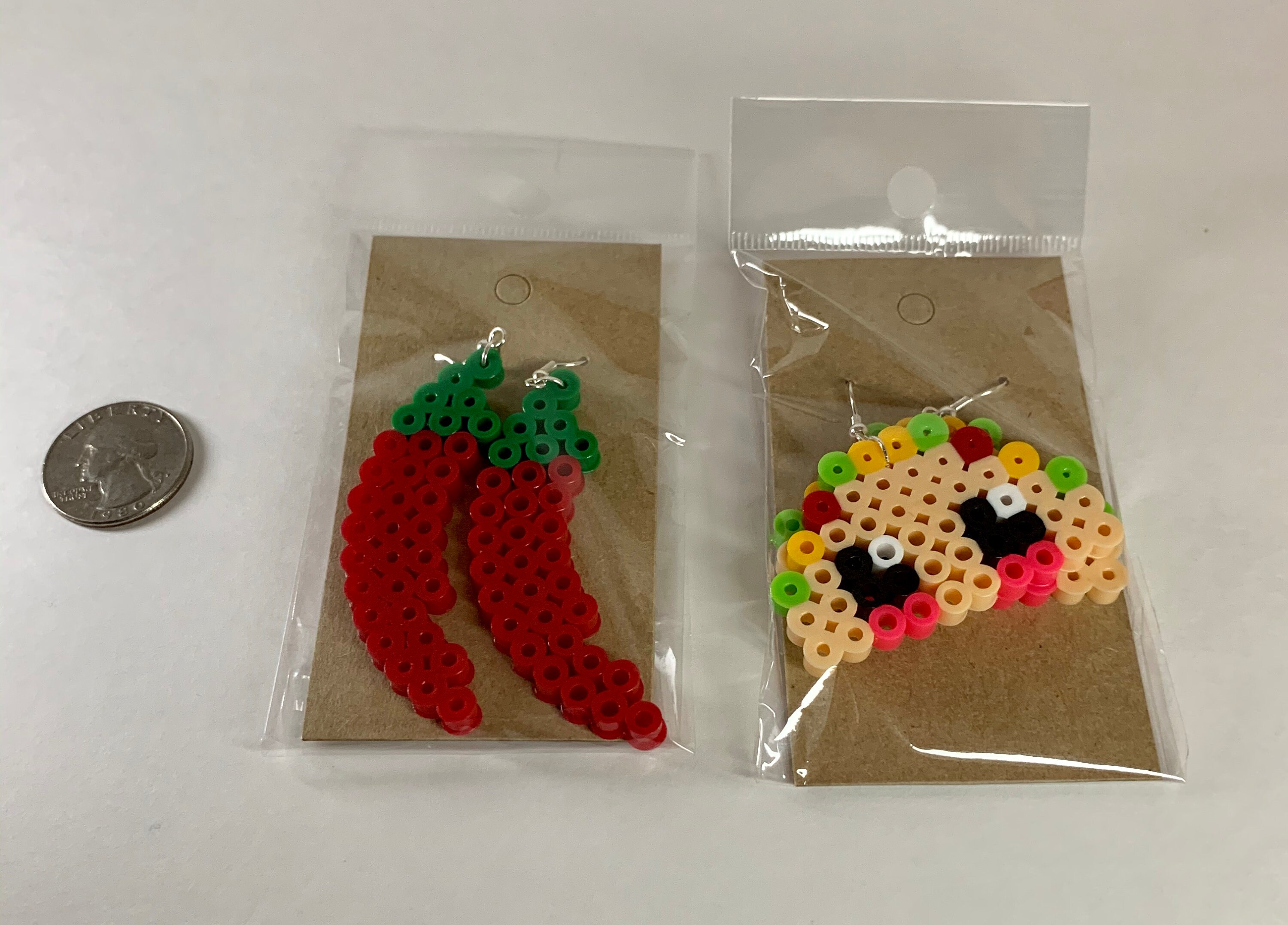 Assorted 8-bit Perler Earrings - Etsy