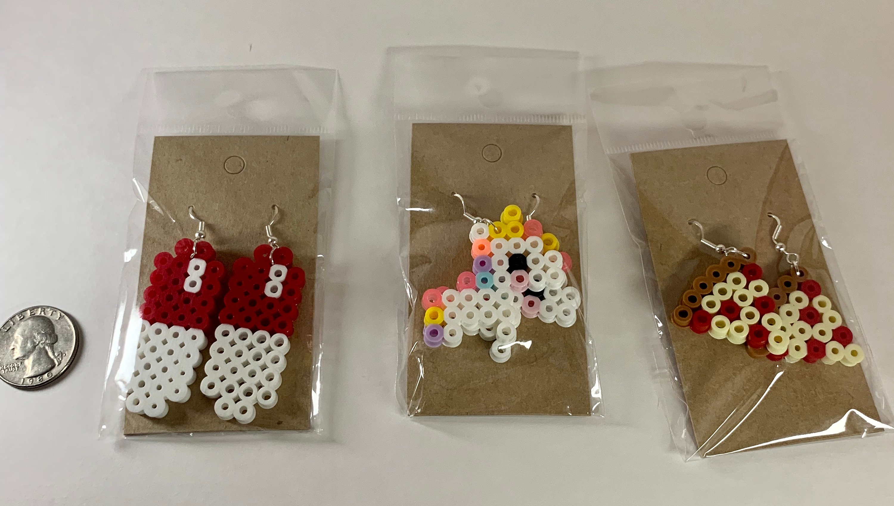 Assorted 8-bit Perler Earrings - Etsy