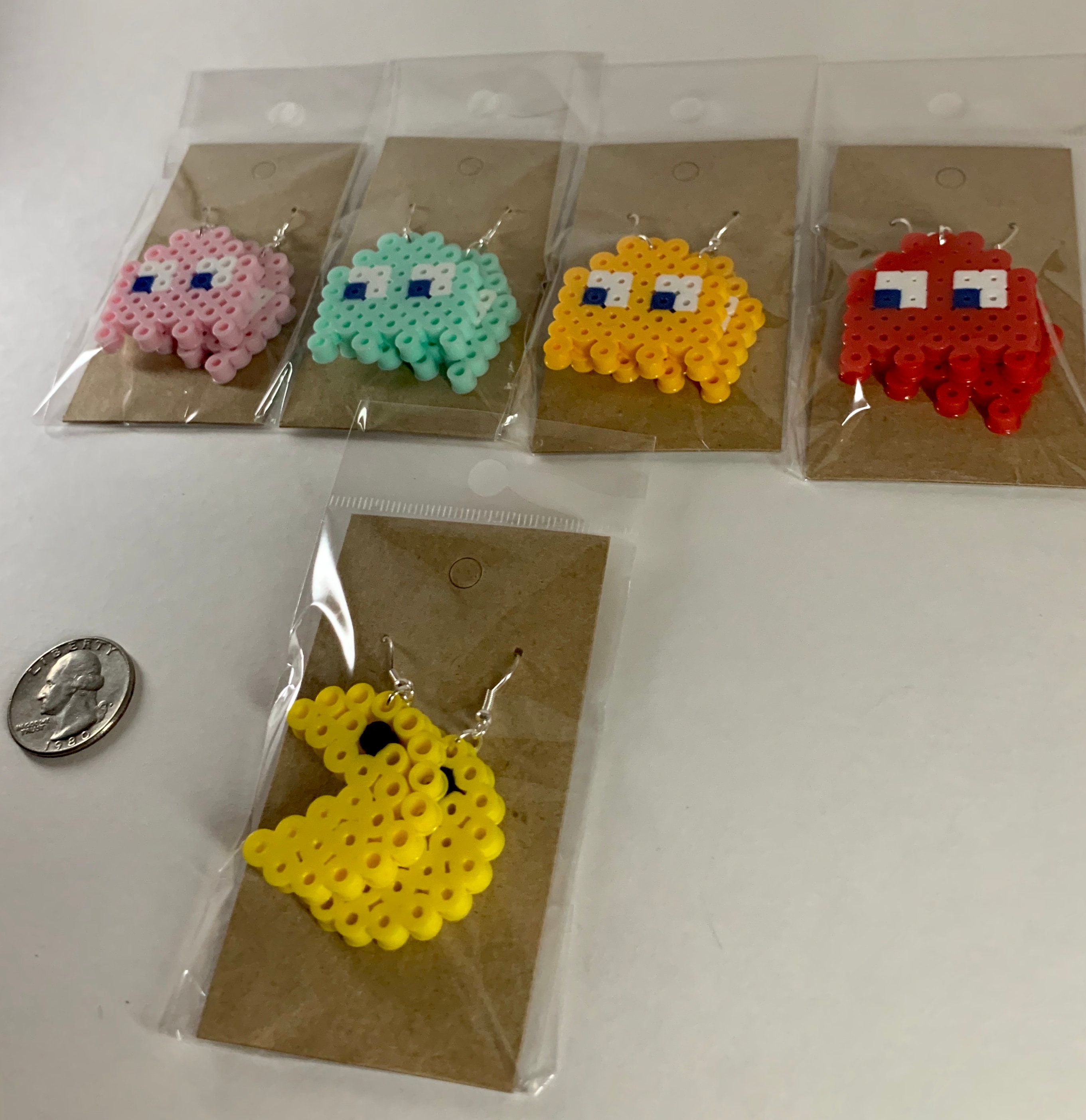 Assorted 8-bit Perler Earrings - Etsy