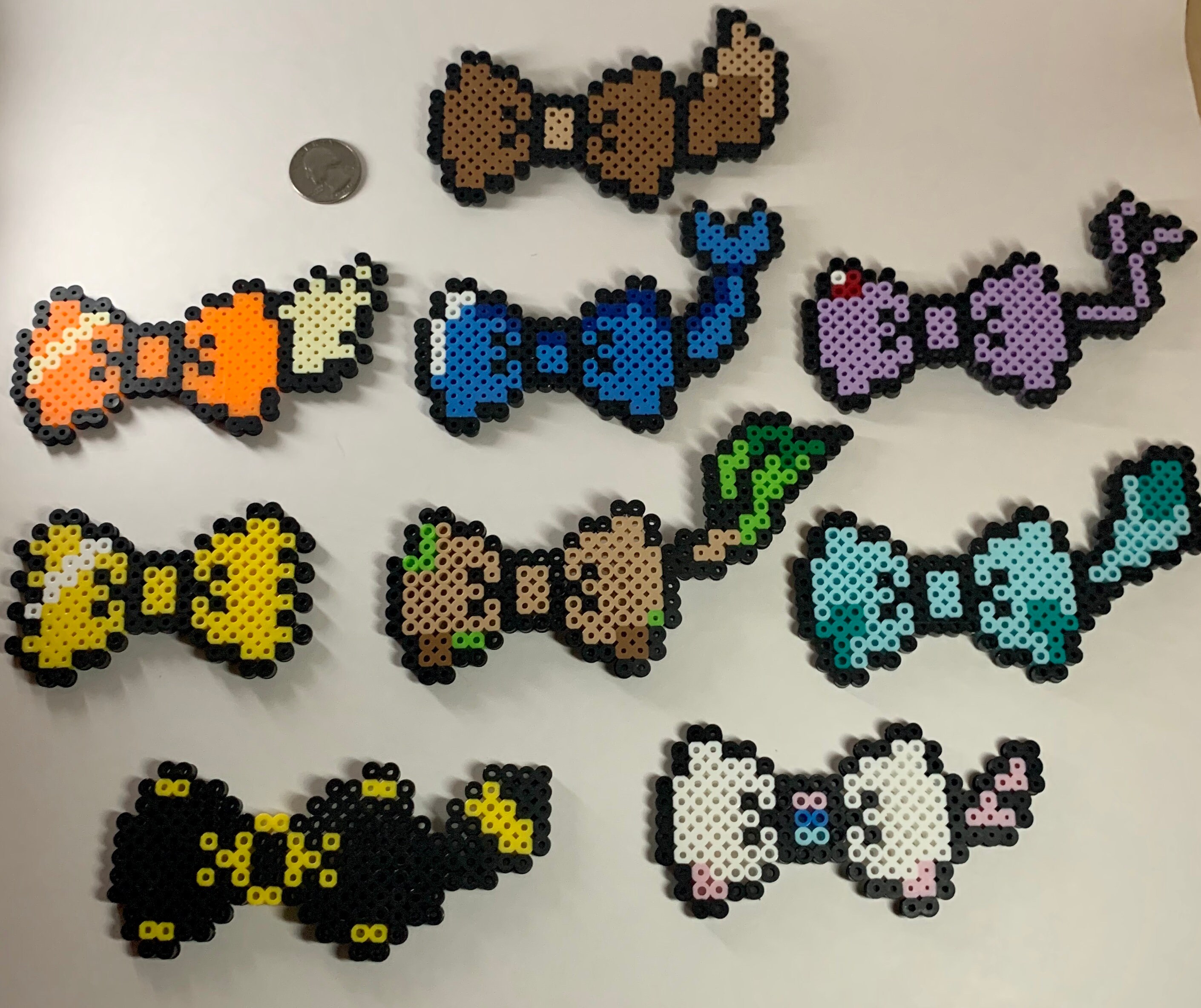 Pokémon Bows 8-bit Perler Art - Etsy