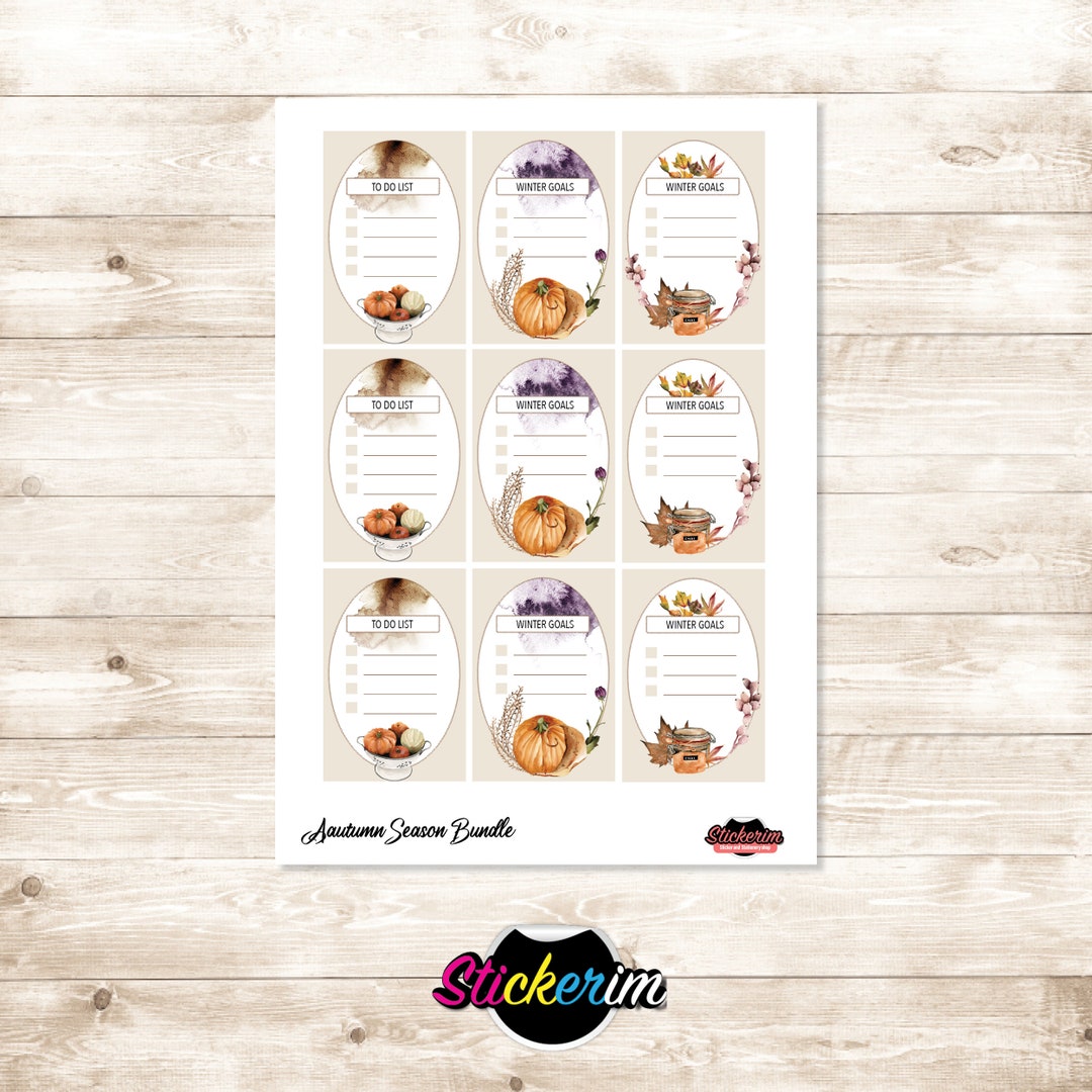 PRINTABLE Autumn_fall Festival Celebration Sticker Bundle Water-colour ...