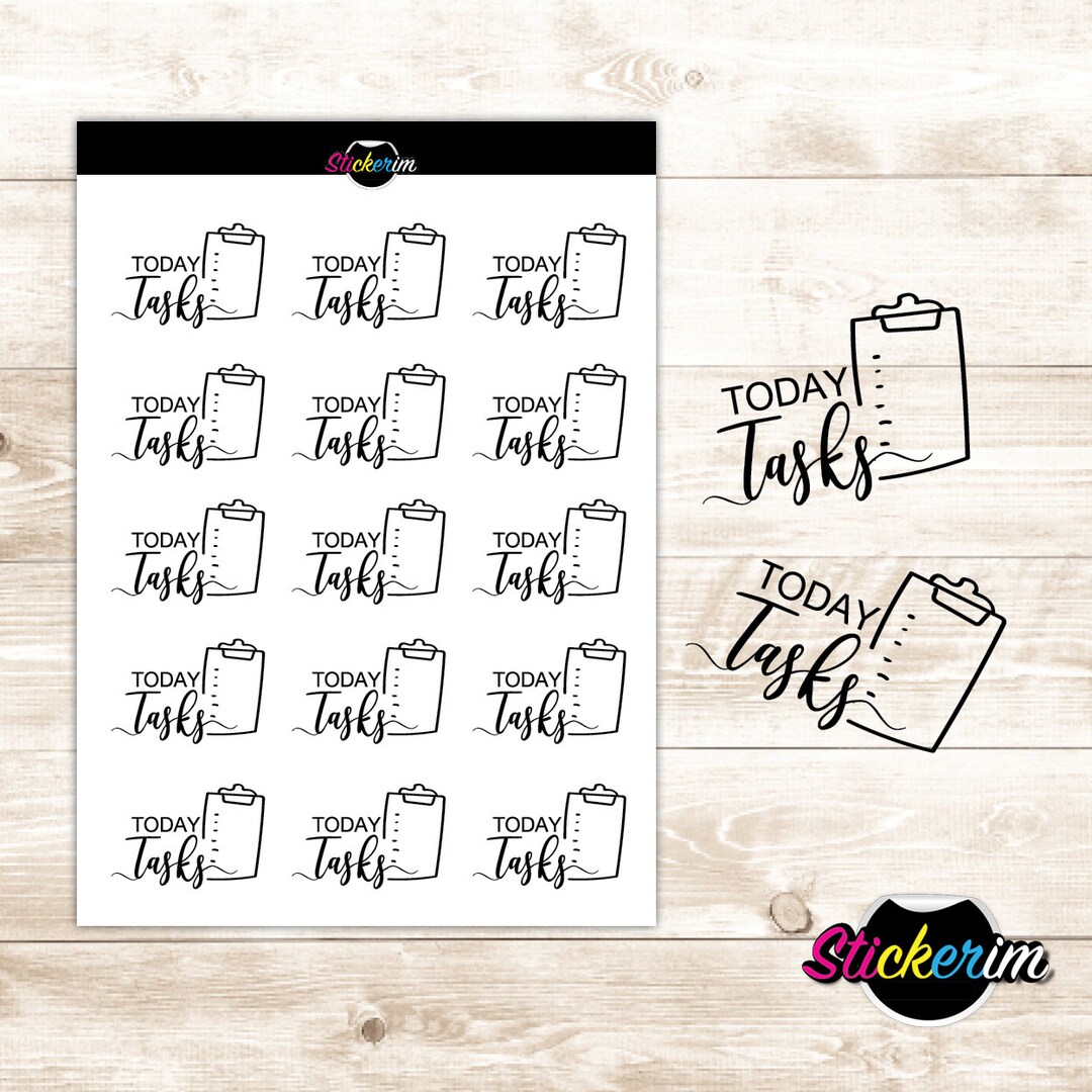 Printable-digital Task Stickers Planner Stickers Printable - Etsy