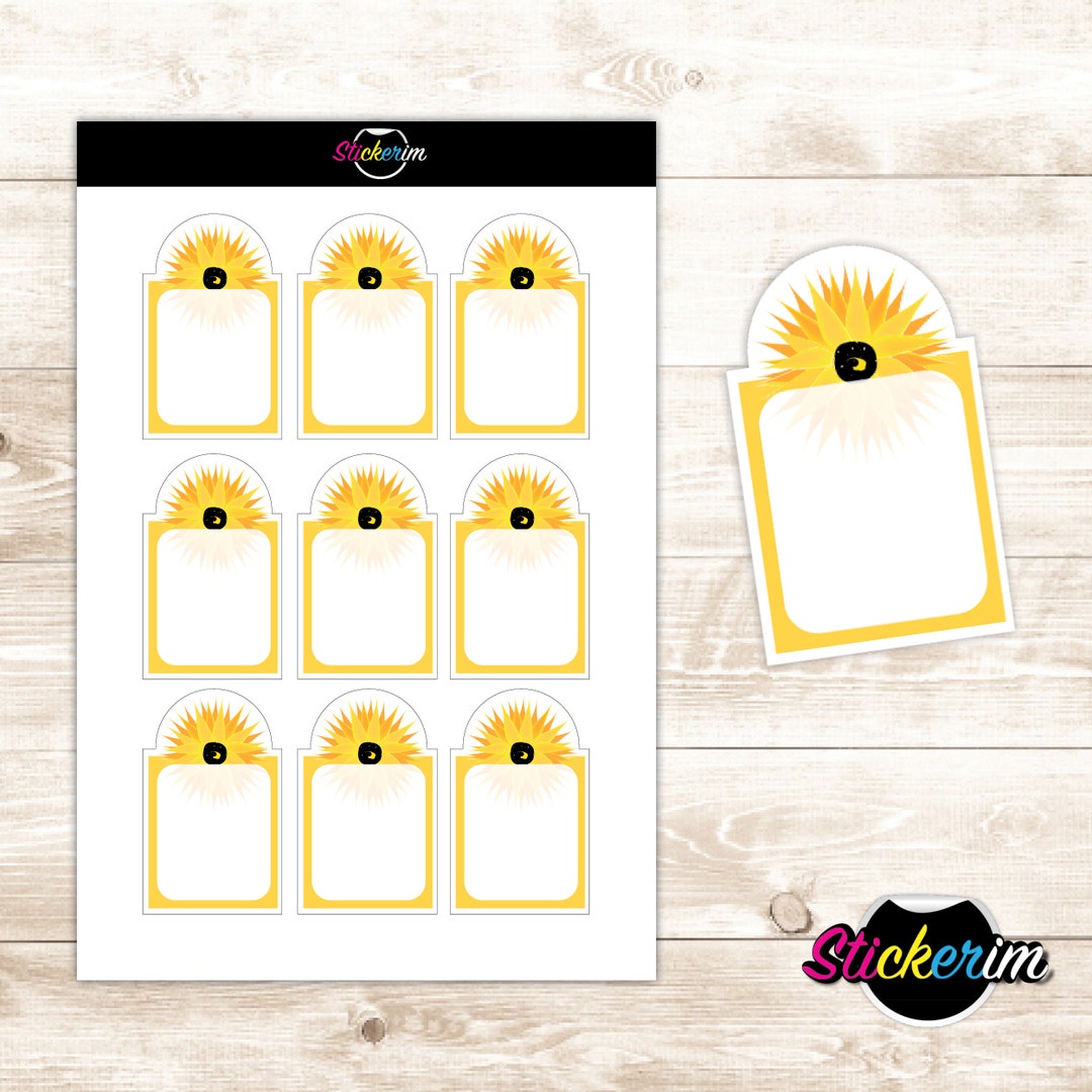 PRINTABLE- Sunflower Task Stickers, Planner Stickers, Bullet Journal ...