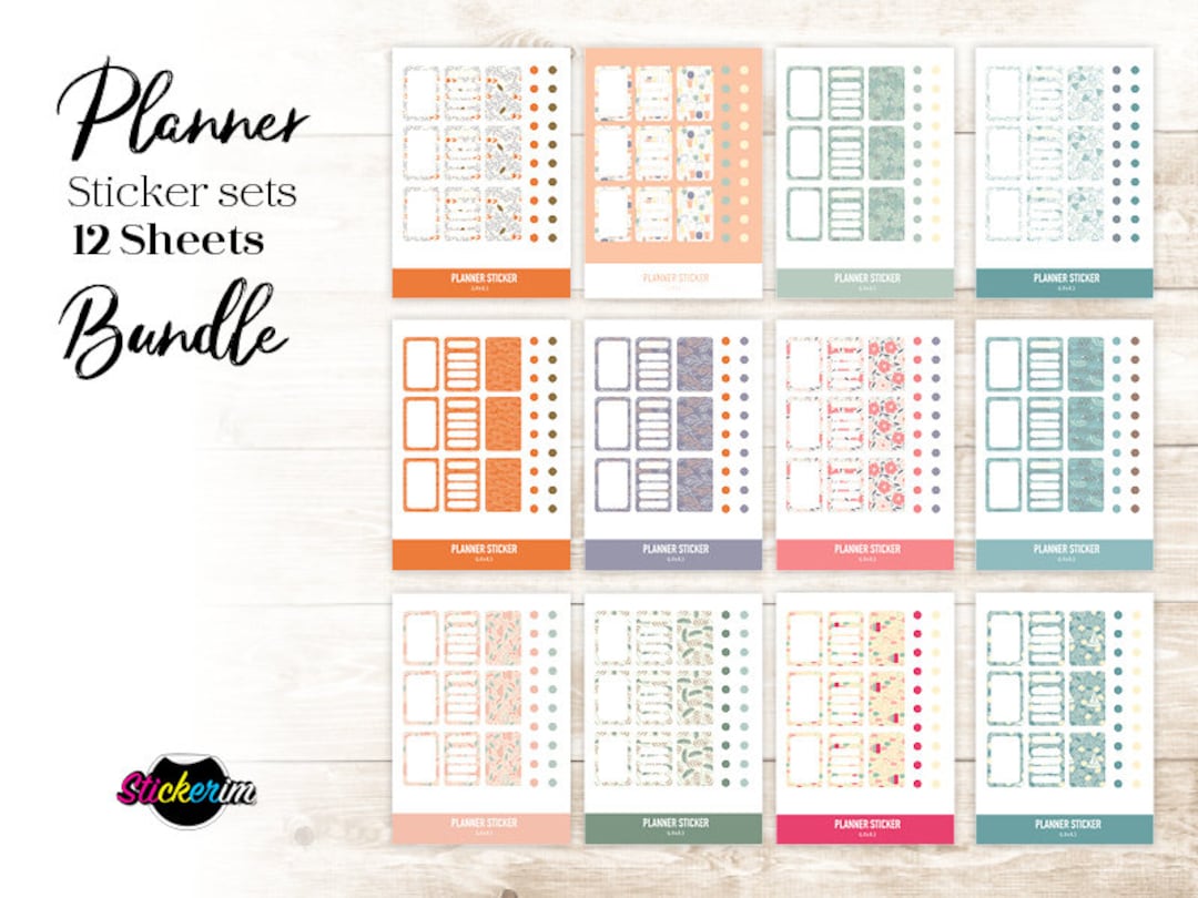 Bullet Journal Multicolour Assignment Label Bundle - Etsy