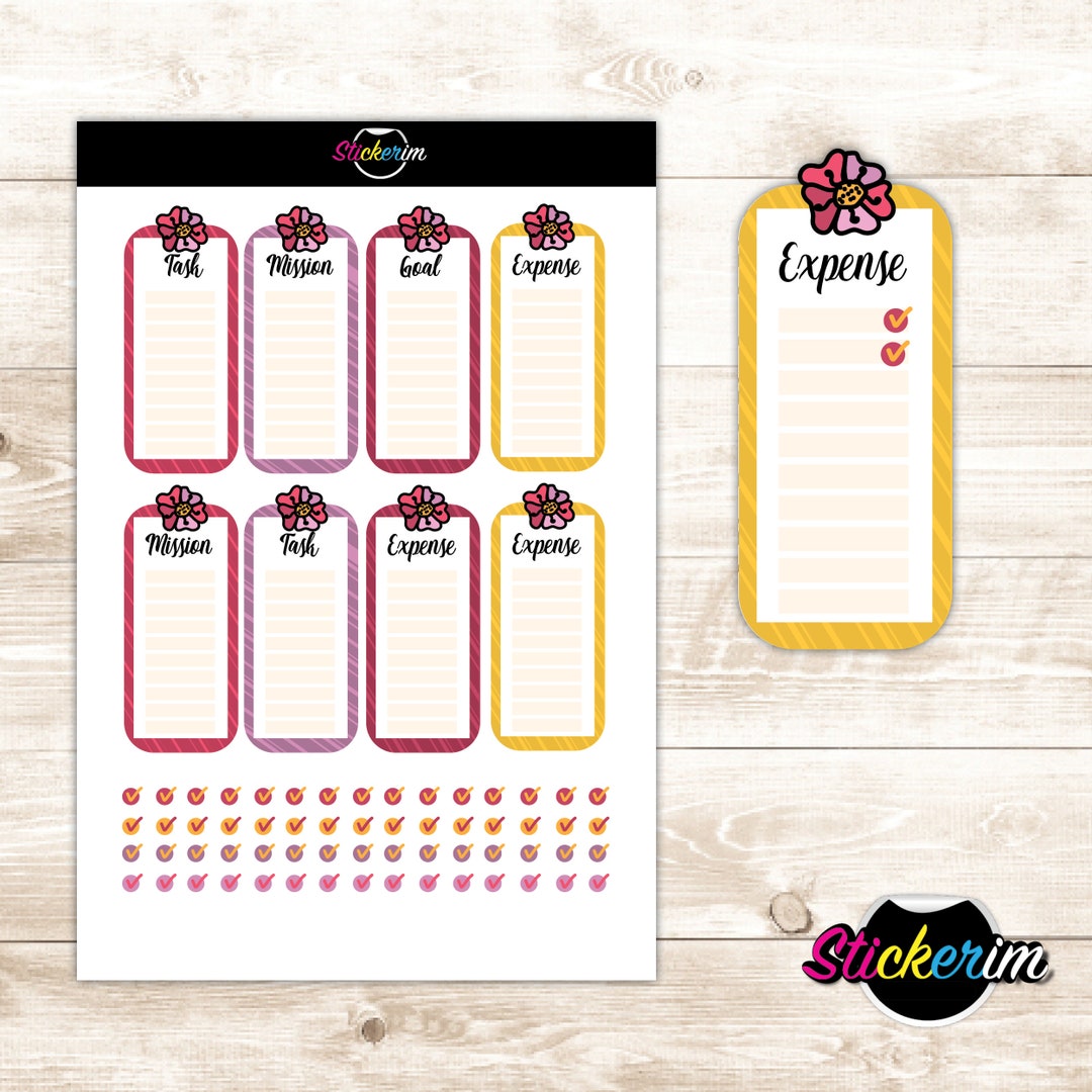 Printable Budget Planner Stickers: Weekly Savings Tracker (PDF) - Etsy