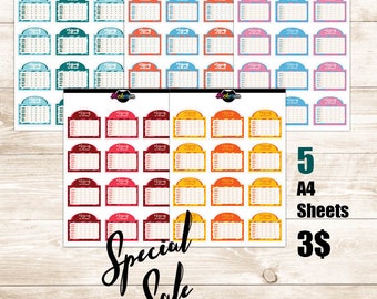 Habit Tracker Weekly Printable Planner Stickers Erin Condren Planner ...