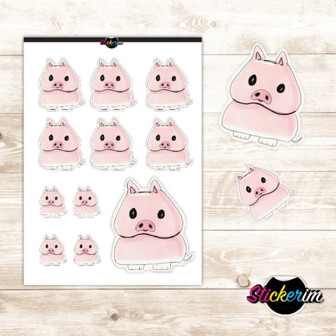 PRINTABLE- Little Piggy Stickers, Planner Stickers, Bullet Journal ...