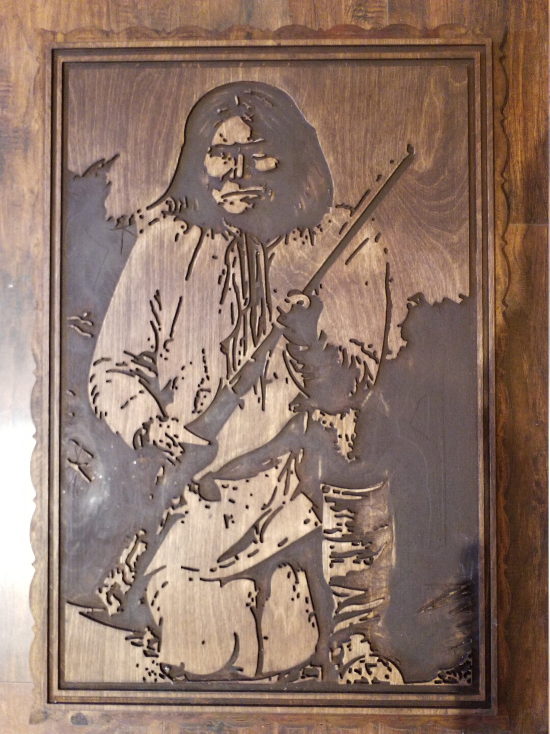 Geronimo Wood Carving - Etsy