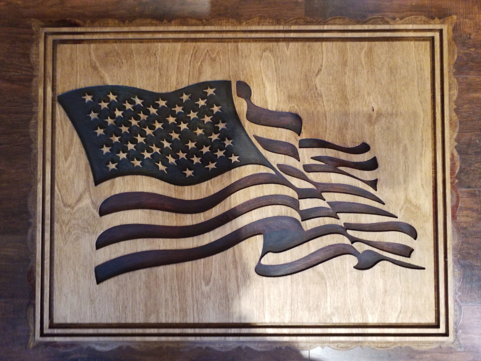 Flag Wood Carving - Etsy