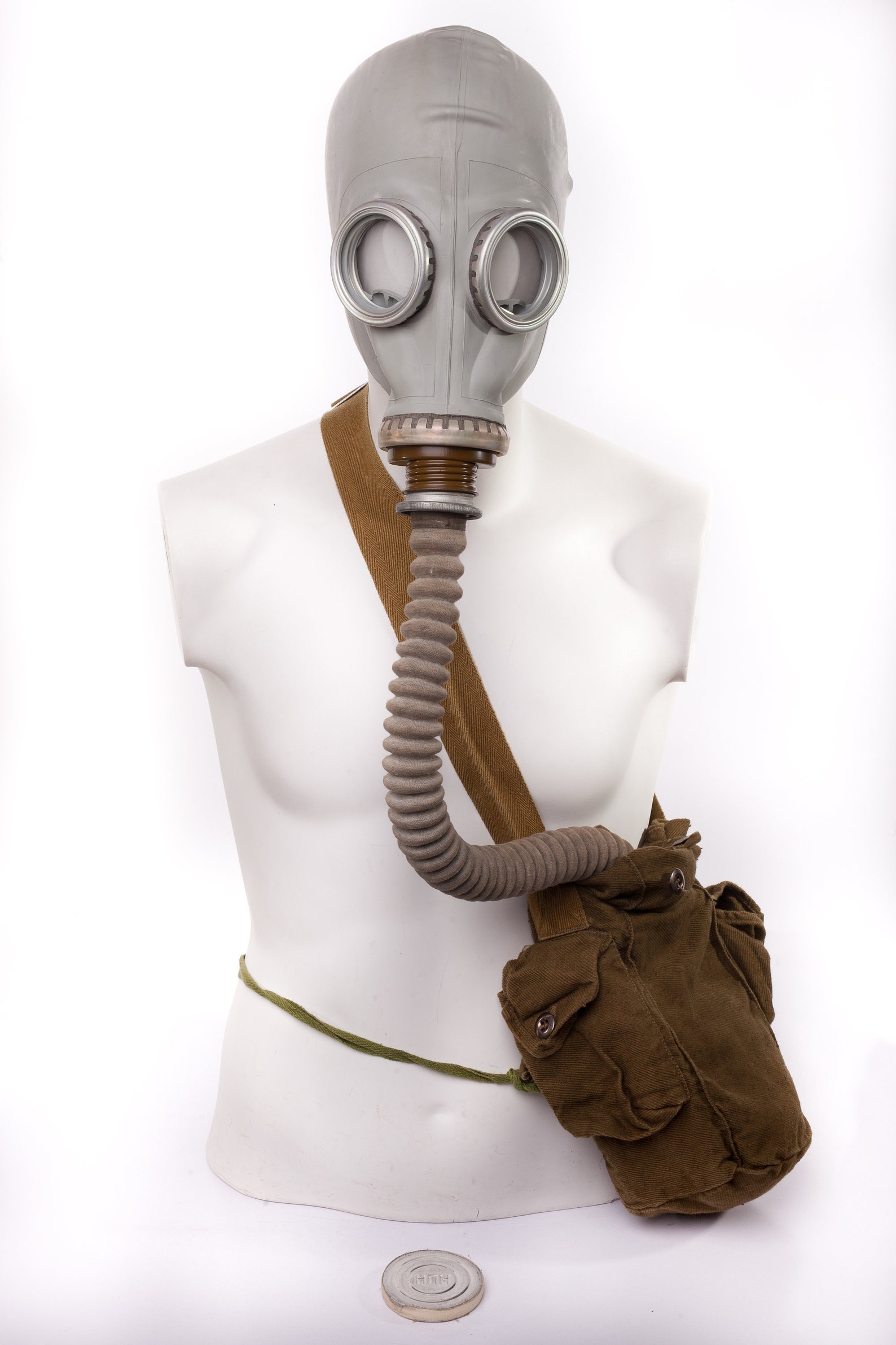 GP-5 Gas Mask With Hose Grey Soviet Russian Military Rubber | Etsy
