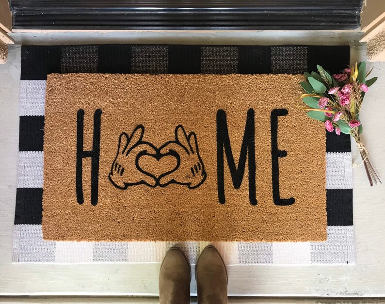 Mickey Mouse Door Mat - Etsy