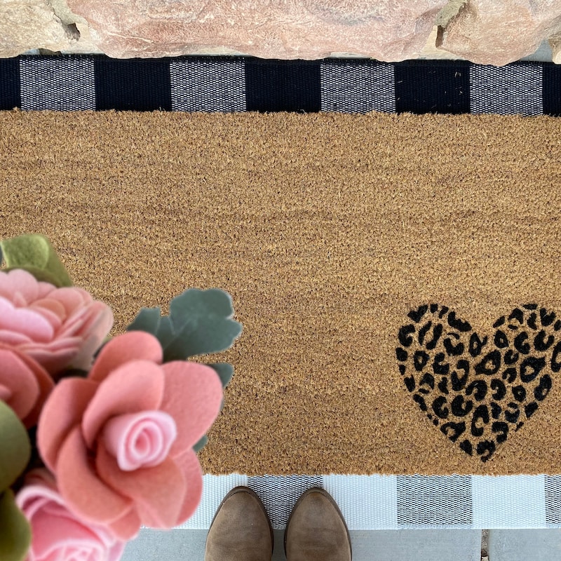 Leopard Door Mat - Etsy