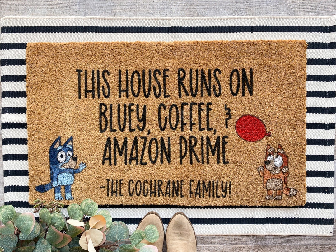 BLUEY Doormat/ Bluey Gift - Etsy
