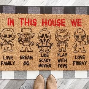 Horror Movie Doormat - Etsy