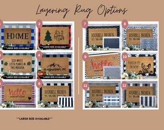 Black and White Checkered Layering Rug, Doormat, Outdoor Rug, Accent ...