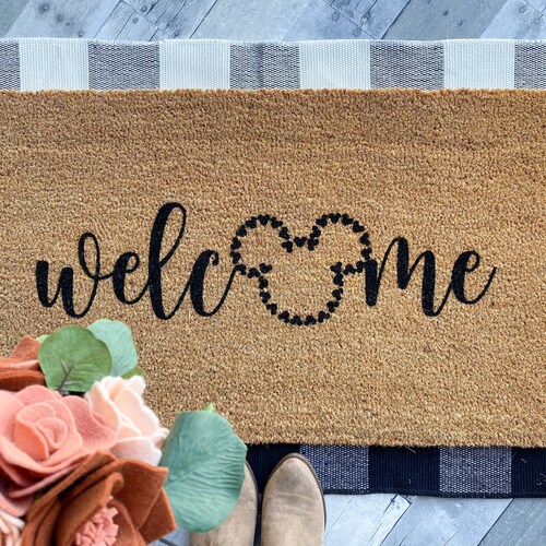 Mickey Mouse Door Mat - Etsy