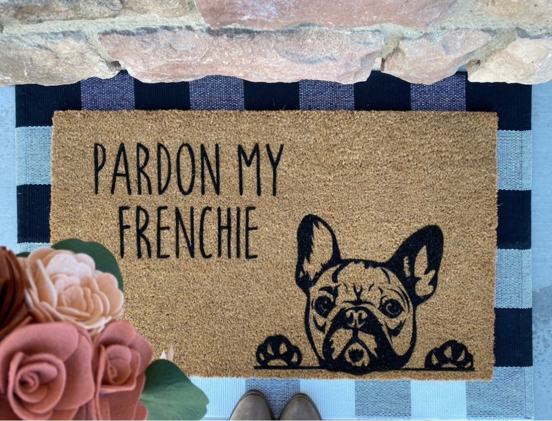 Frenchie/french Bulldog Doormat - Etsy
