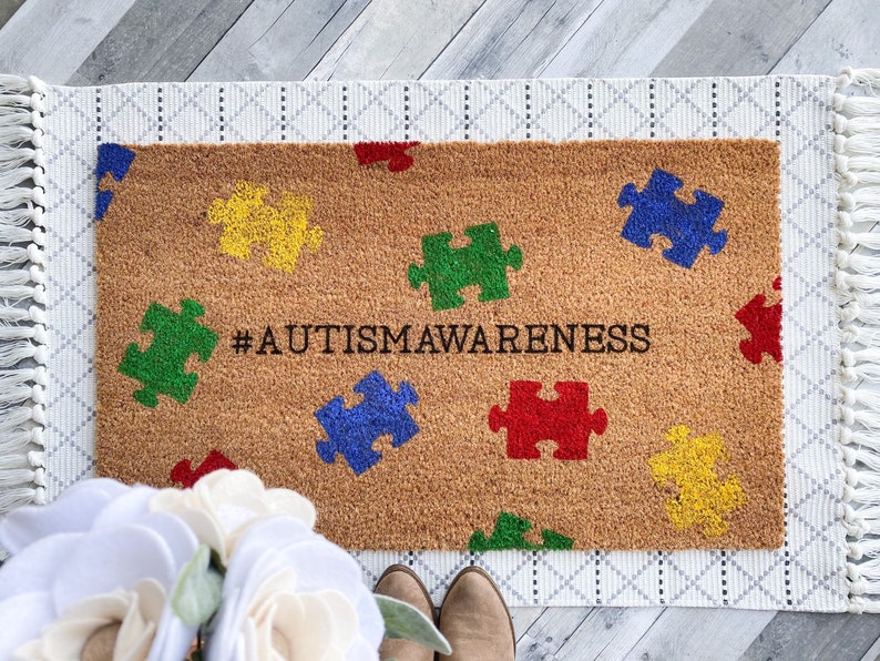 Embrace Differences / Autism Awareness/ ASD / Disability Doormat - Etsy