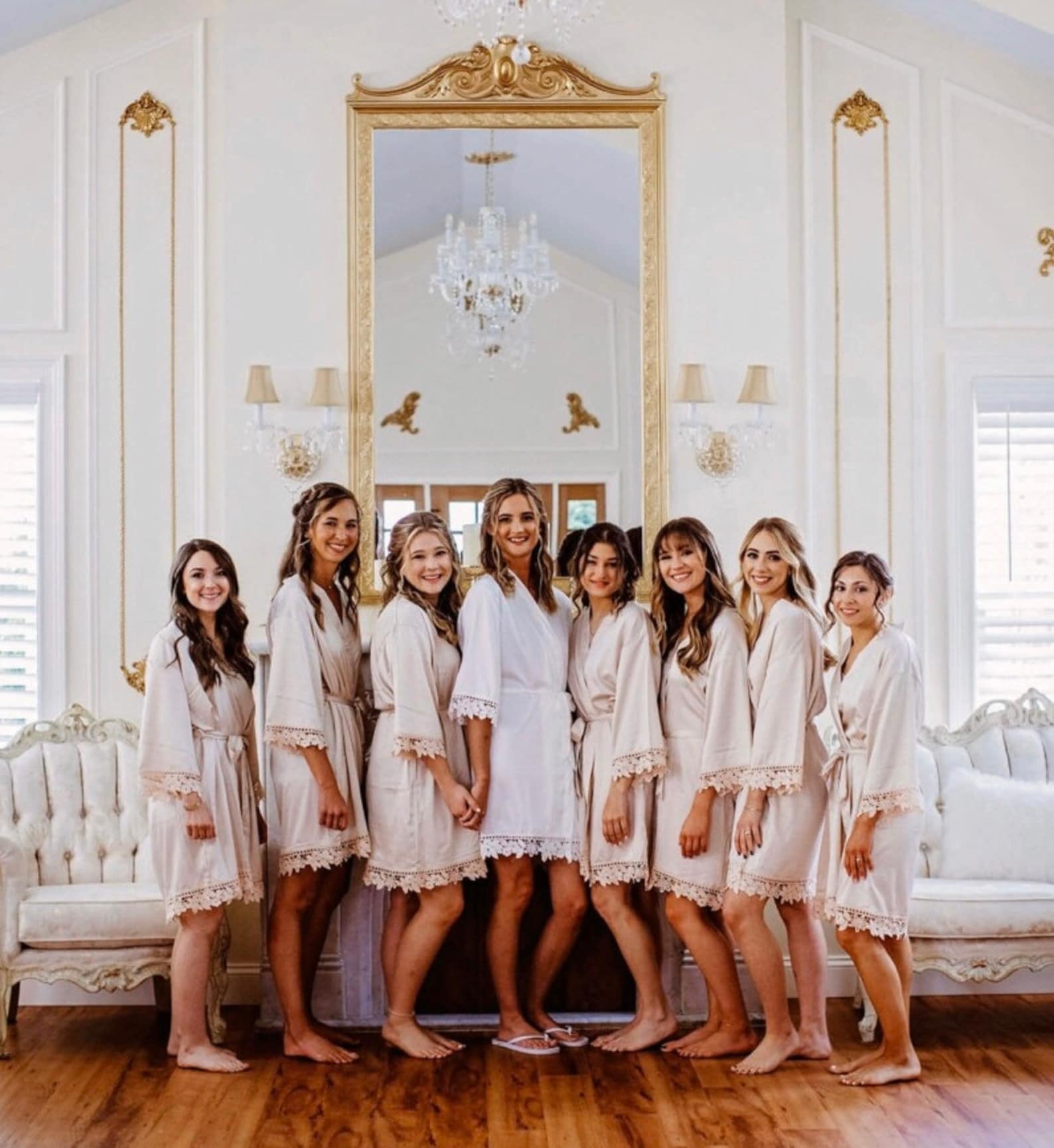 Lace Bridesmaid Robe Bridal Party Robes Bridesmaid Gifts - Etsy