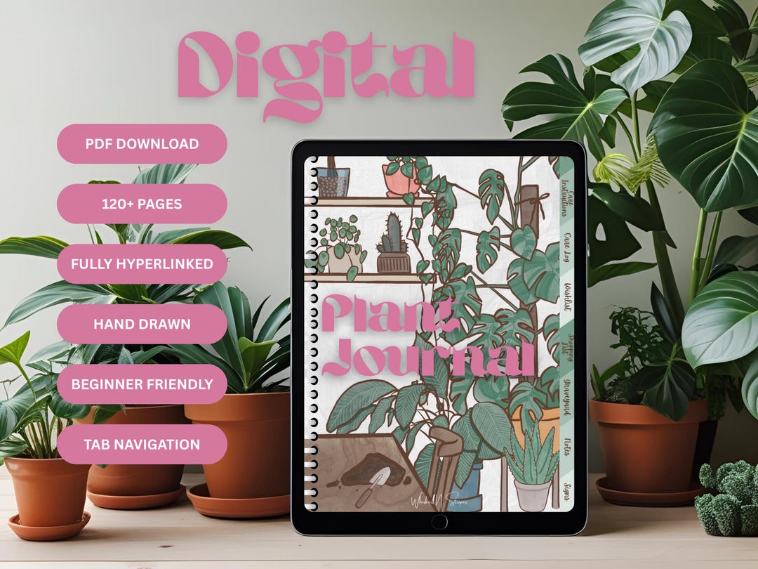 Digital Plant Journal, Plant Care Tracker, iPad Digital Journal ...