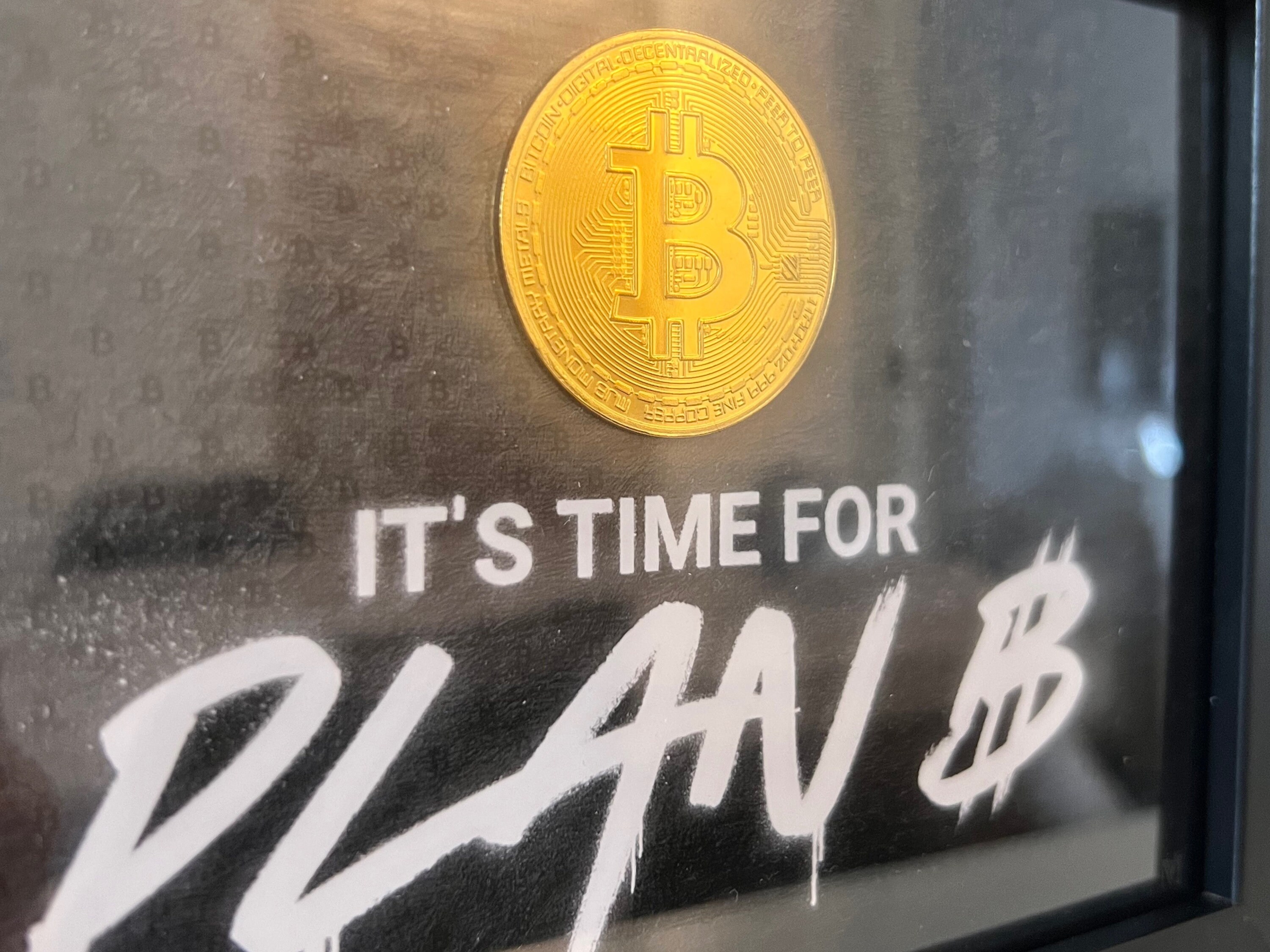 Plan B Bitcoin Photo Cadre Noir Bitcoin Cadeau - Etsy France