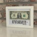 1 US Dollar in Frame Picture Money Gift Birthday Quote Abraham Lincoln ...